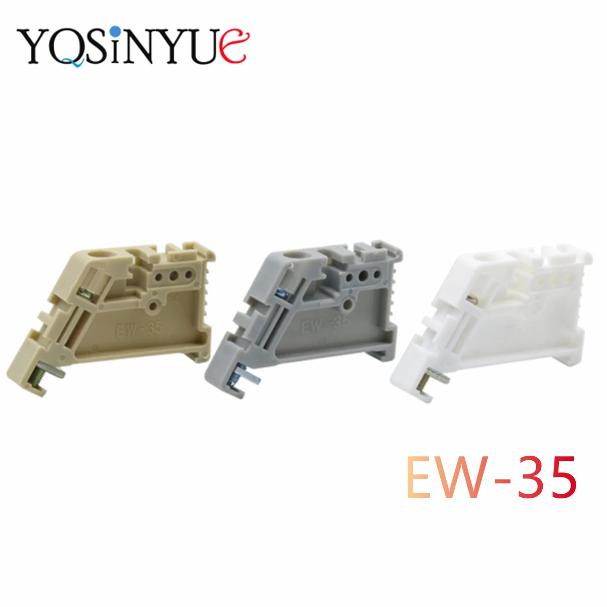 1-5-10-20PCS-EW-35-Gray-End-Stoper-DIN-Rail-End-Screw-Clamp-Terminal ...