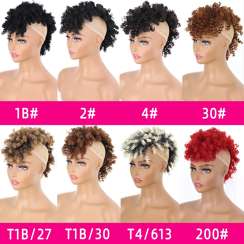 Short Curly Mohawk Hairstyles For Black Women