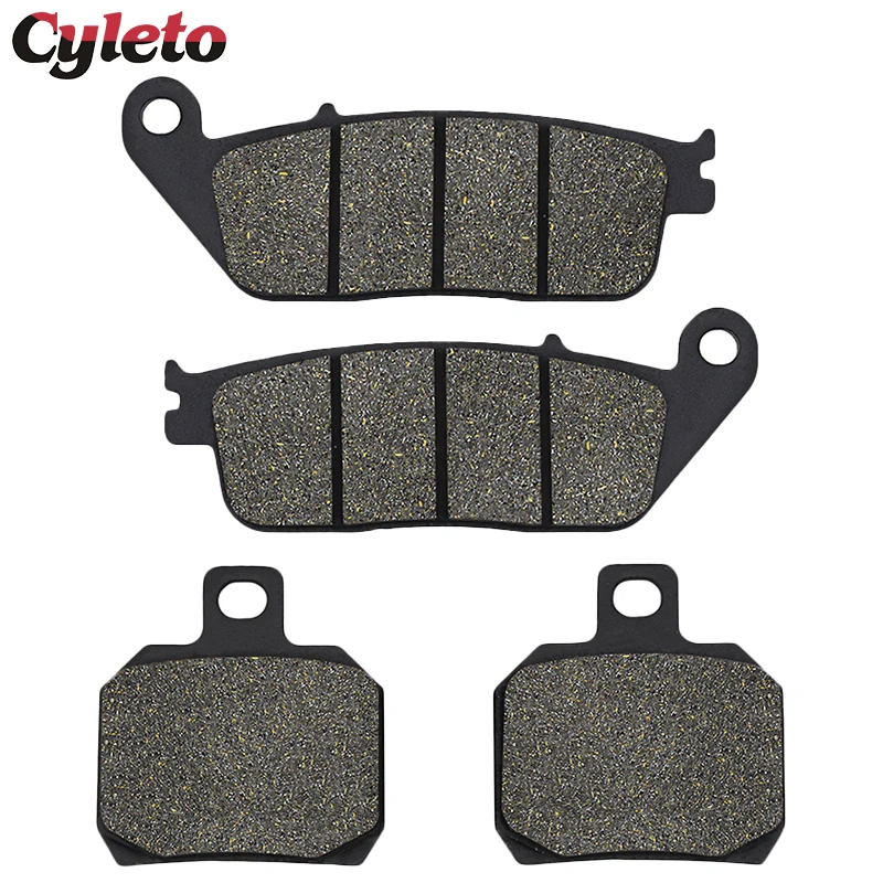 Cyleto-Motorcycle-Front-Rear-Brake-Pads-for-Yamaha-VP125-Xcity-VP-125 ...