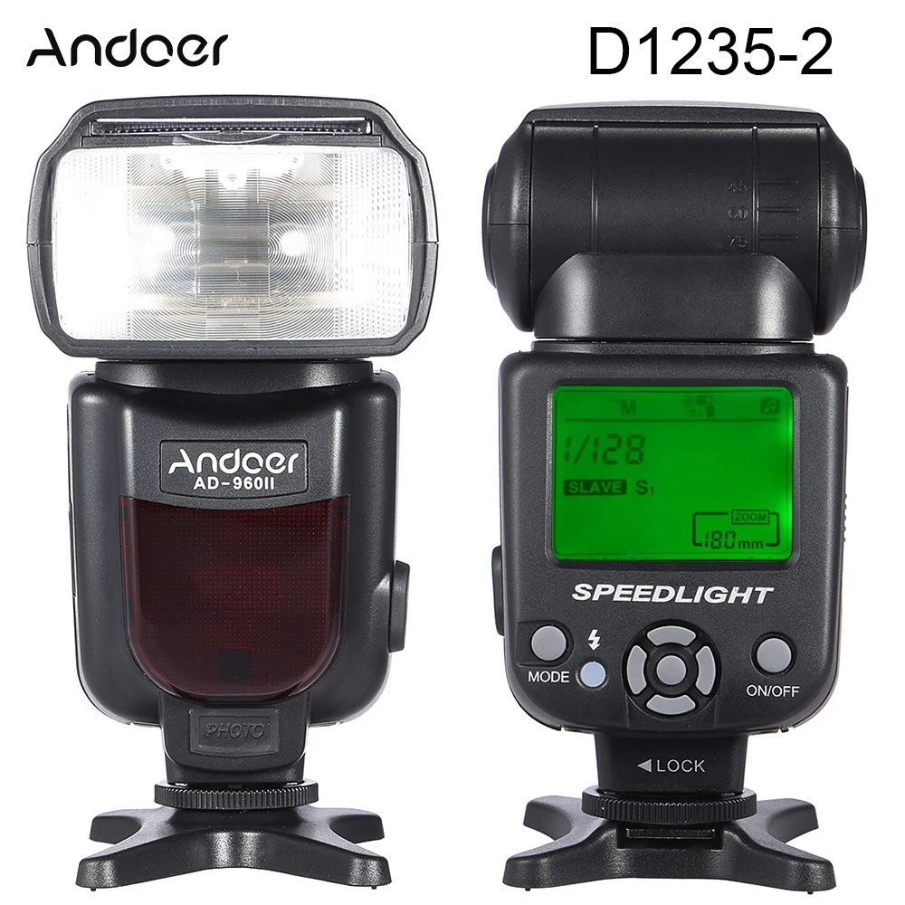 RU Stock Andoer AD 560 II Universal Camera Flash Speedlite GN50 with ...