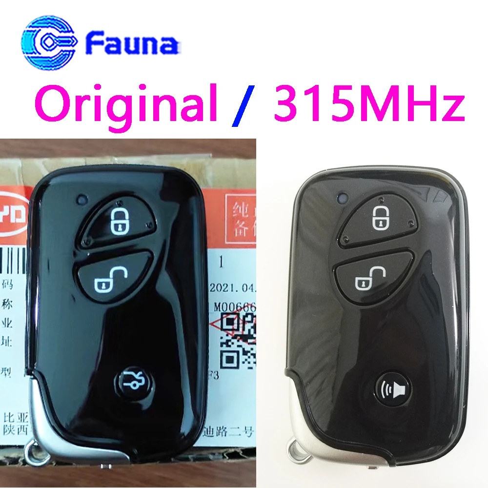 Mando a distancia inteligente Original de 315MHz para BYD, F3, F0, G3 ...