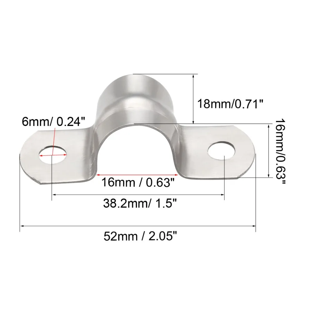 uxcell New 8-50pcs 5-16mm Rigid Pipe Strap Silicone Pipe Tube Clamp ...