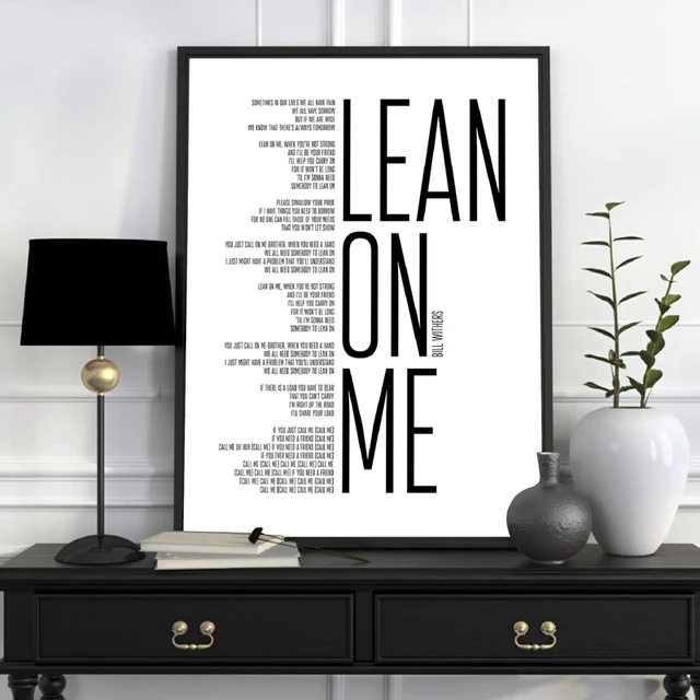 Lean On Me Lyrics