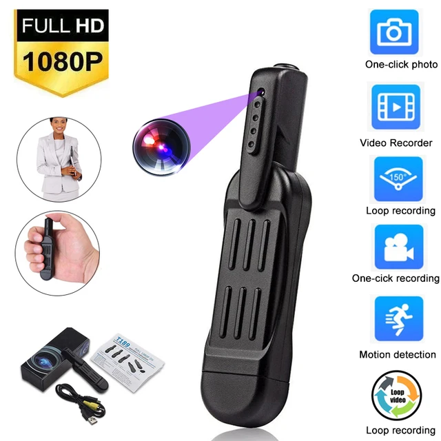 Mini Pen Camera HD Small Portable Night Vision Cam Micro Motion ...