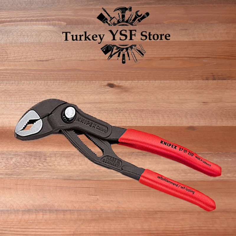 Плоскогубцы для водяного насоса Knipex 8701250 Cobra Hightech, регулируемые плоскогубцы 250 мм ...