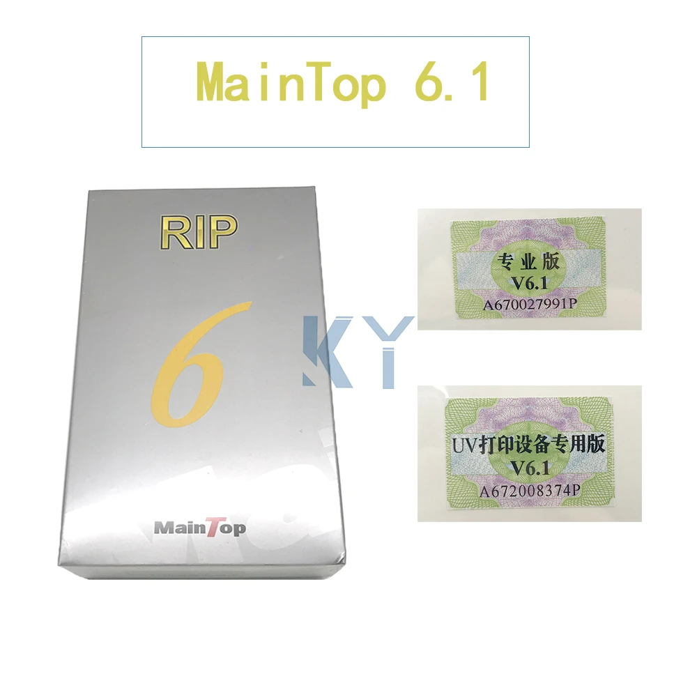 100% nova versão do rip do maintop 6.1 software com dongle para a impressora uv para a ...