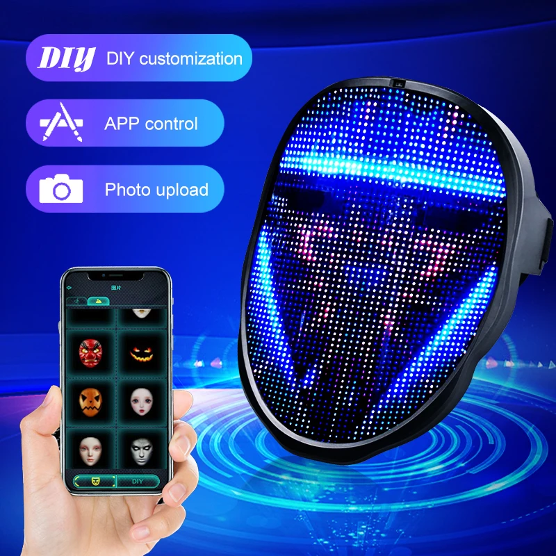 Programmable Light Mask | Led Programmable Mask | App Controlled Led ...