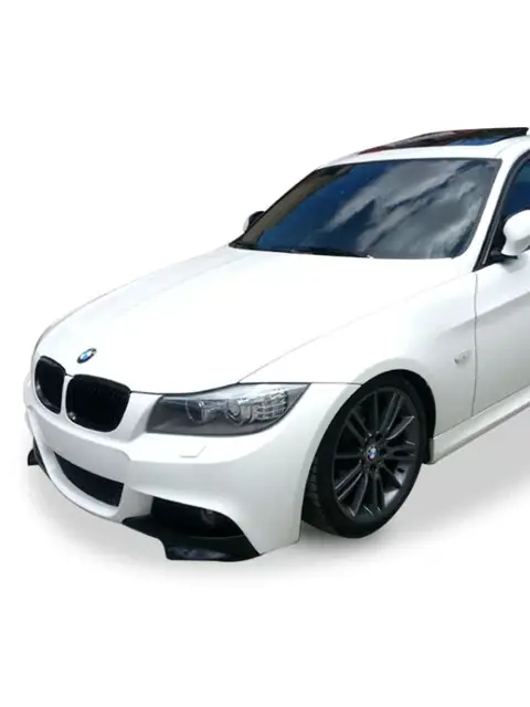 2x black car front BUMPER Splitter FOR BMW E90 E91 LCi 3 series 4 Dr ...