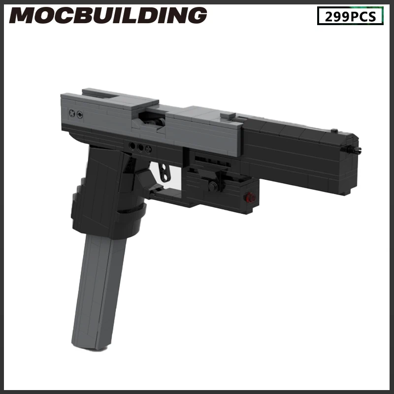 Moc-Building-Blocks-Glock-26-Rubber-Band-Gun-Pistol-299PCS-Bricks-Super ...