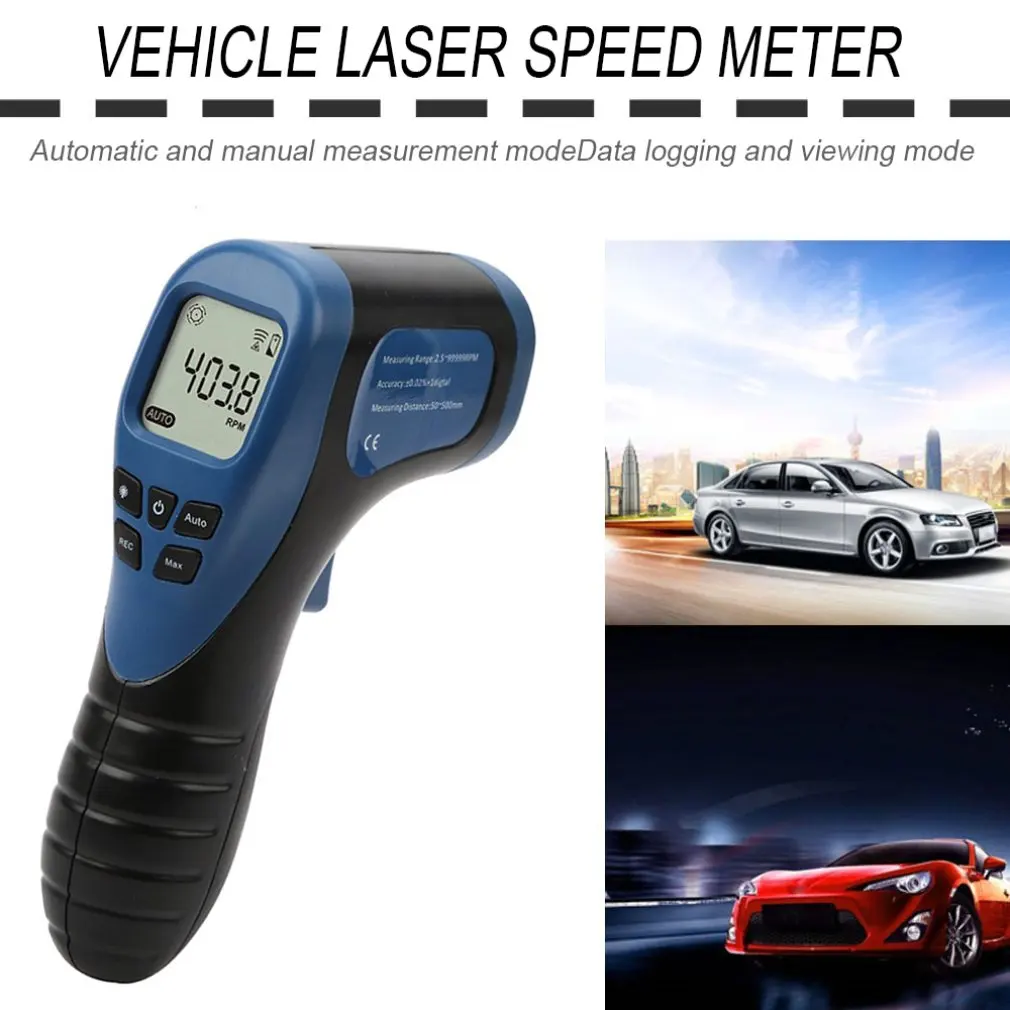 ProfessionTachometer-Digital-LCD-Tachometer-Laser-Non-Contact-Tach ...