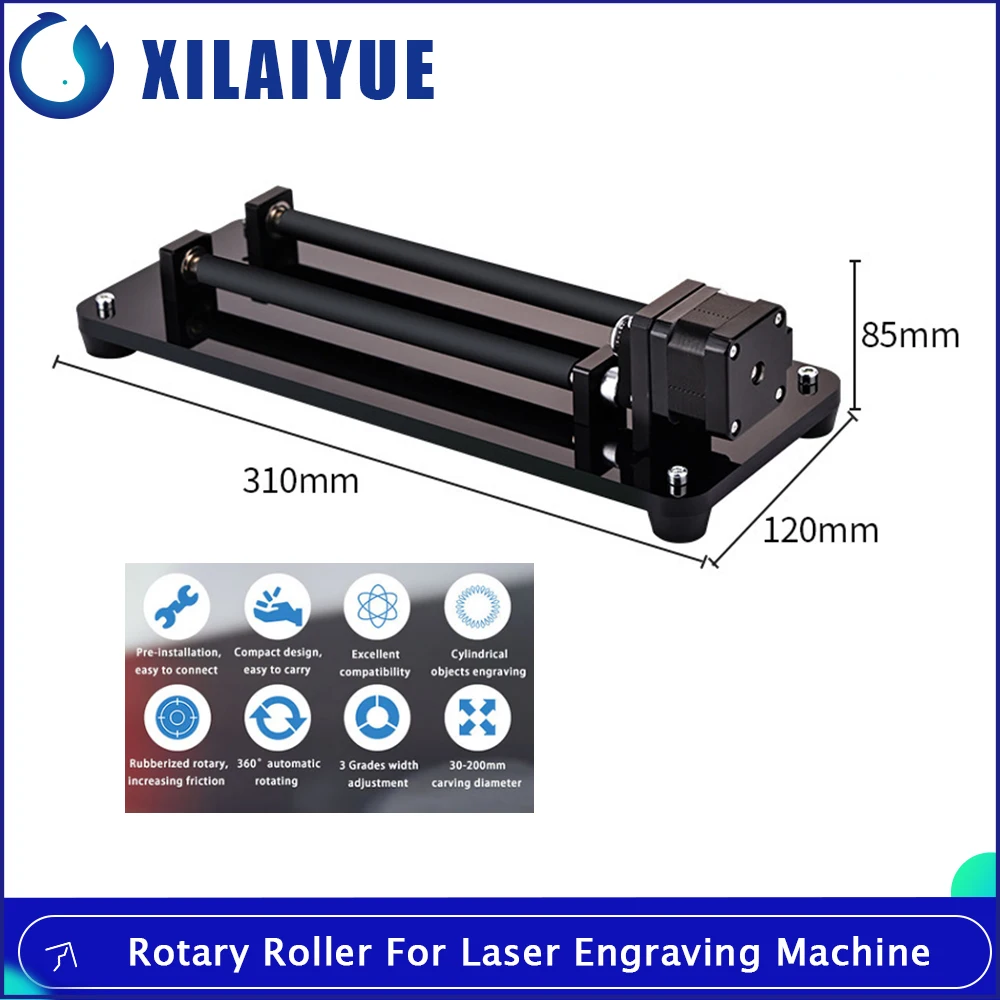 Rotary-Roller-For-Laser-Engraving-Machine-CNC-Y-Axis-DIY-360-Rotating ...