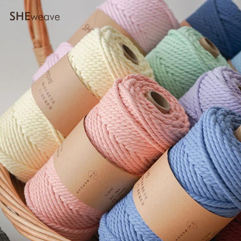 4MM Macrame cord ,cotton cord,craft cord rope,macrame rope for macrame ...