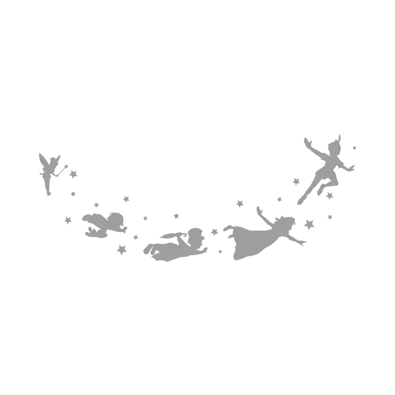 Peter Pan Silhouette Flying