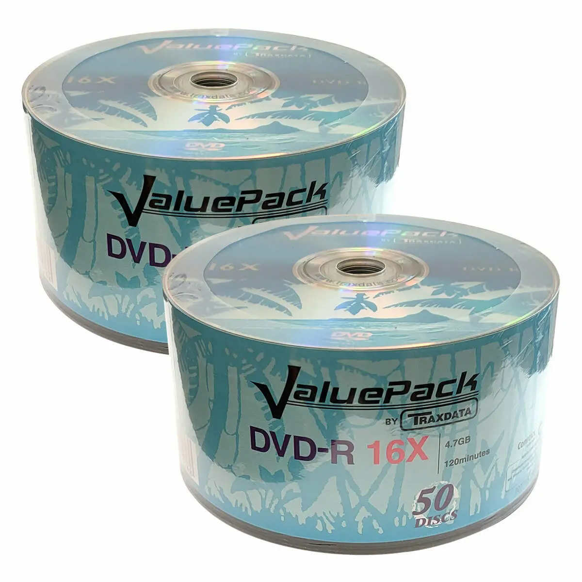 Dacada2005 100 X Traxdata DVD R discos grabables en blanco con el logotipo de Superdry 16x 4.7GB ...