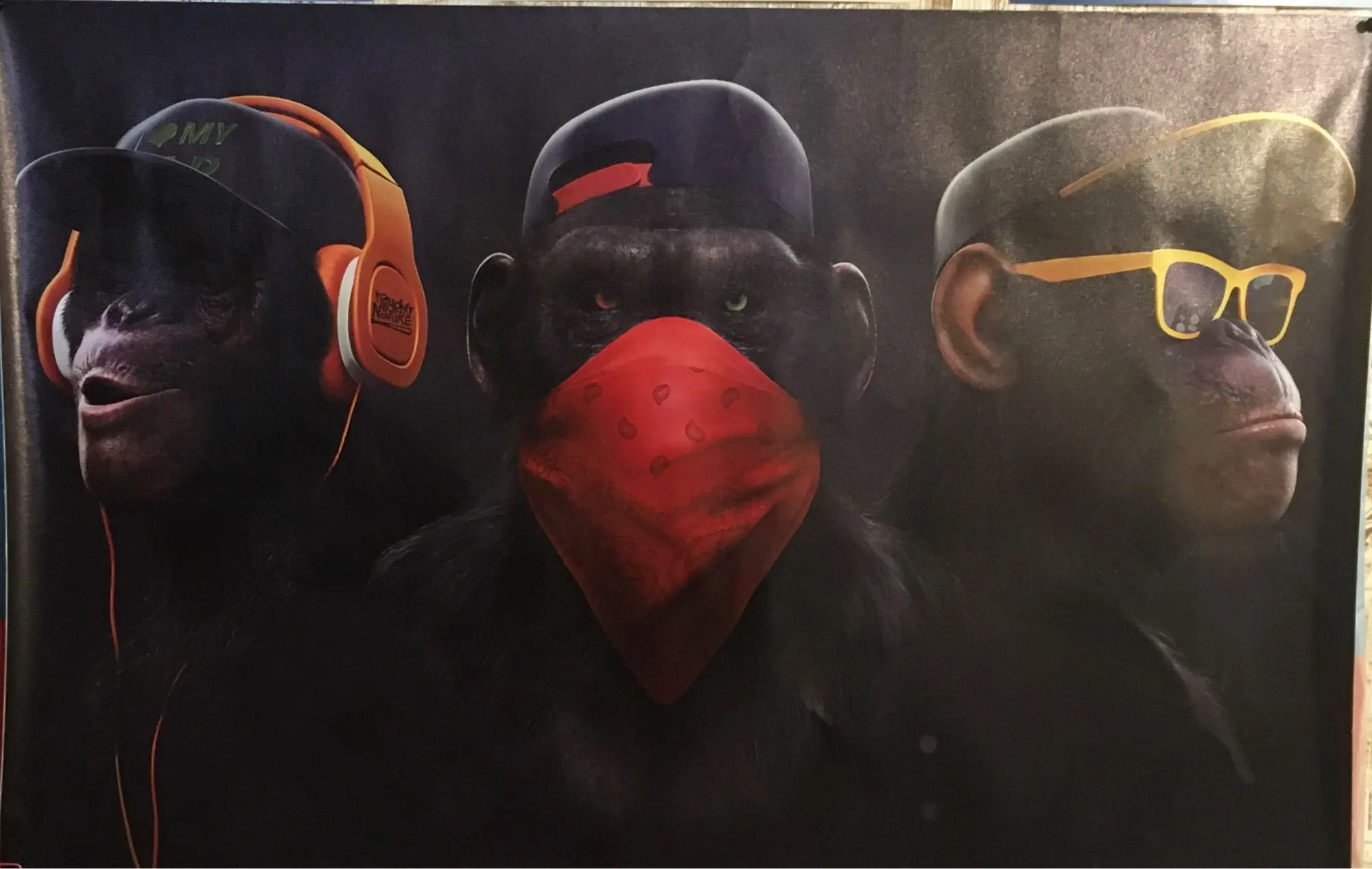GANGSTER MONKEYS Canvas Poster