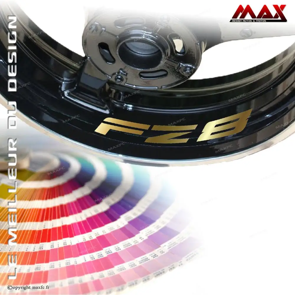4 wall rims for FZ8 Fazer 800 FZ 8 adhesive Stickers tape tuning ...