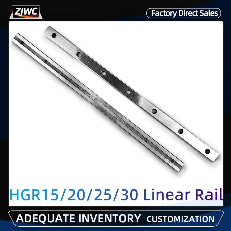 선형 레일 1pc/2pcs HGH15 HGR20 HGR25 HGR30 100mm 1600mm 선형 가이드 녹색 플러그 구멍 거리 ...