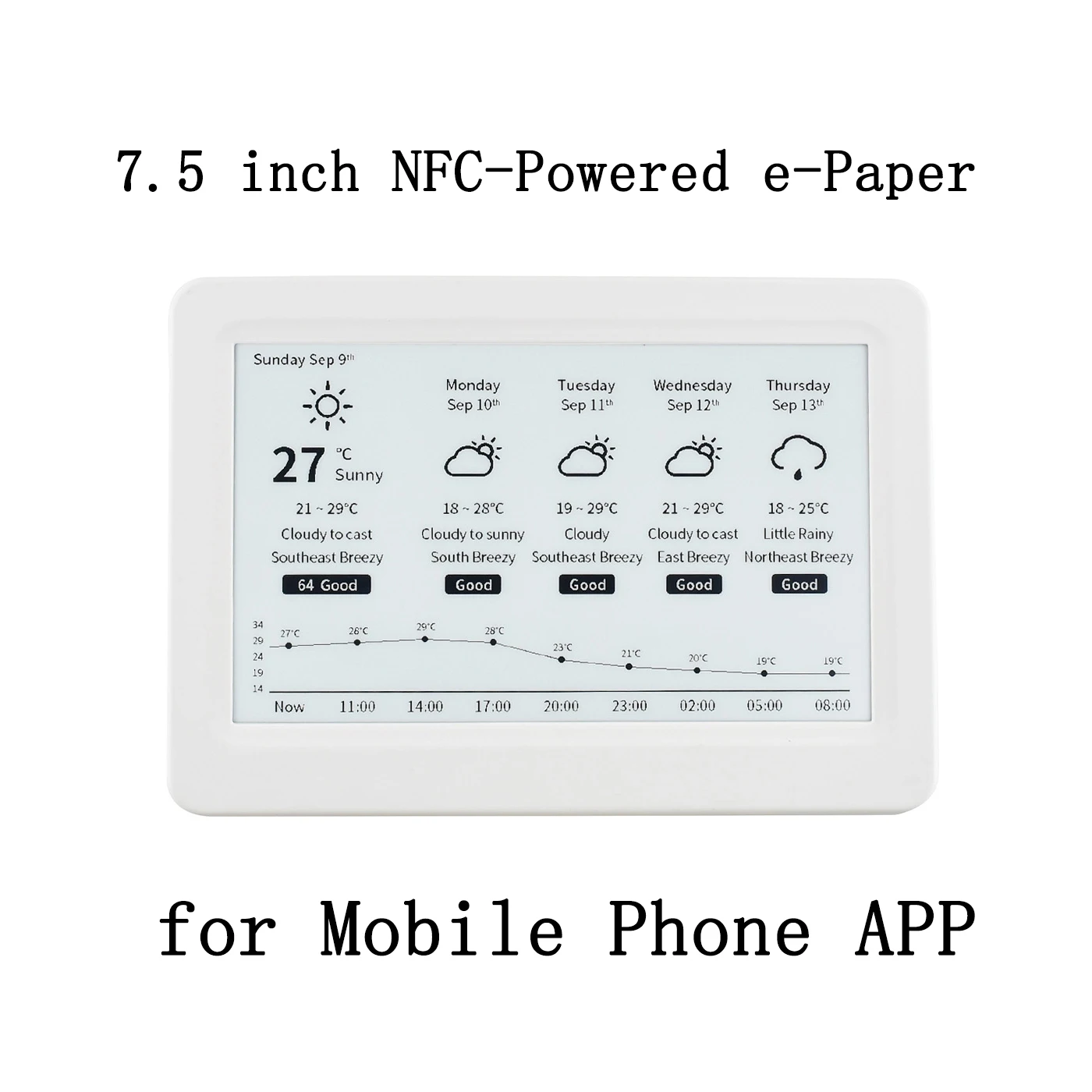 7-5-inch-800X480-NFC-Powered-Wireless-E-Paper-Epaper-E-ink-E-Paper ...