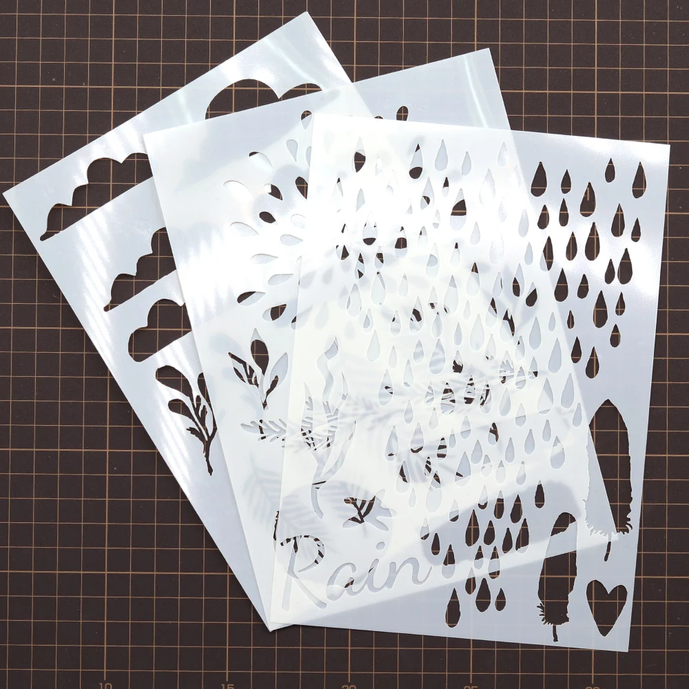 Creative-Path-Reusable-DIY-Layering-Stencils-3pcs-Painting-Scrapbooking-Coloring-Embossing ...