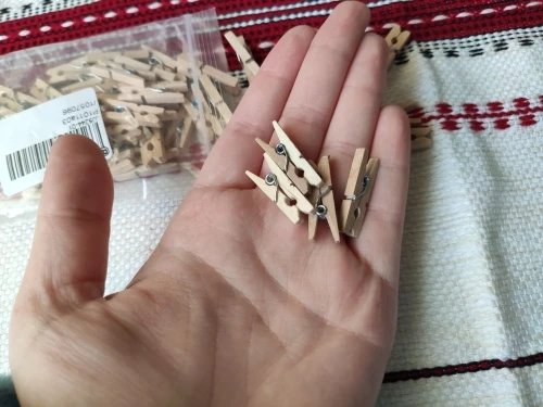 Decorative DIY Mini Wooden Clips (100 pcs) - Life Changing Products