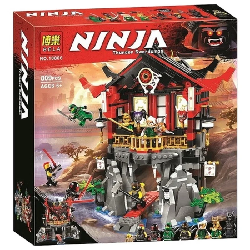 Designer Bela Ninja temple of resurrection 10806|Blocks| - AliExpress
