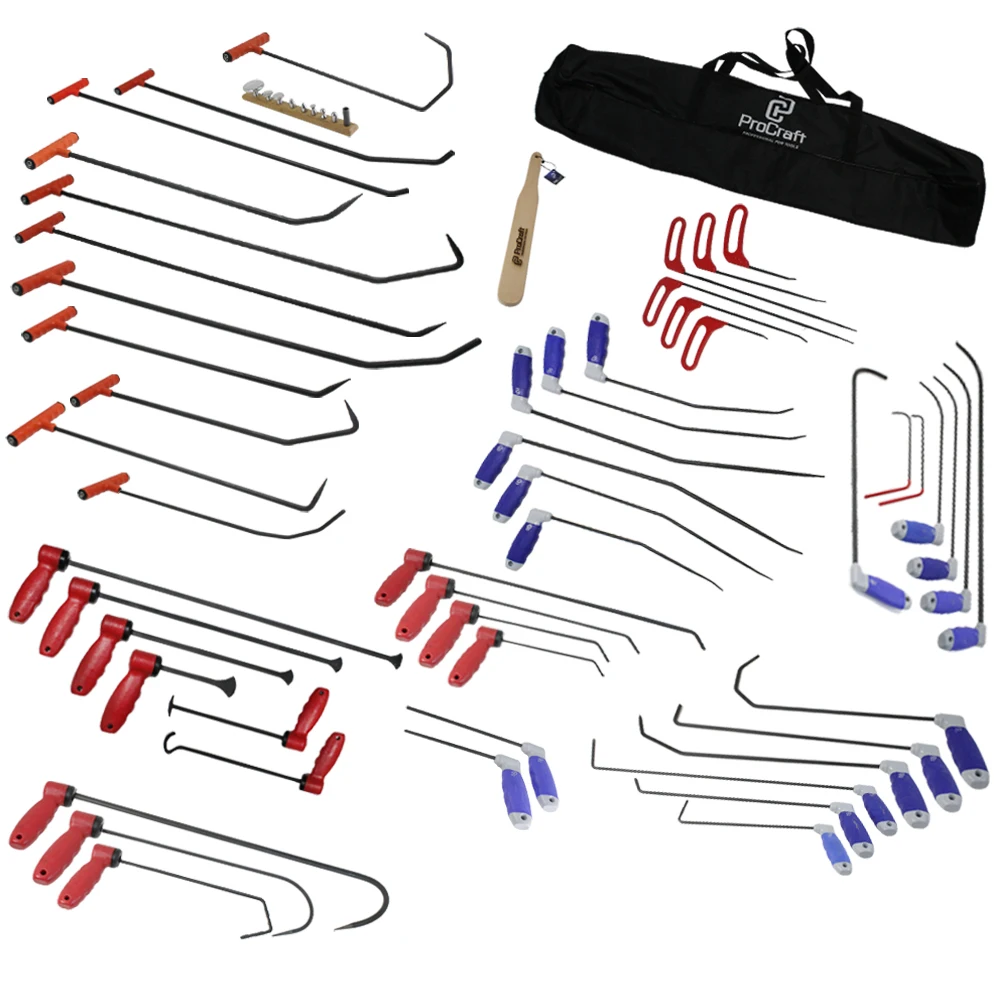 Pdr-Tools-Sets-54-Pcs-Paintless-Dent-Repair-Kit-Heat-Treated-Rods-and ...