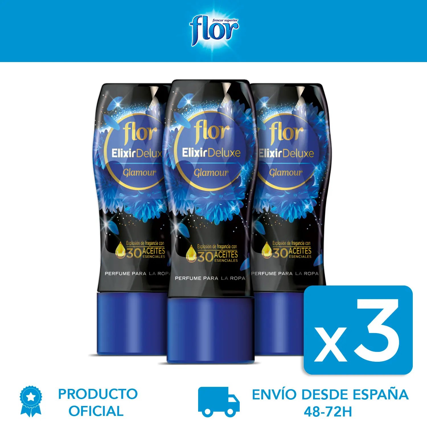 Flor Elixir Deluxe fragancia Glamour Perfume para la ropa de fácil ...