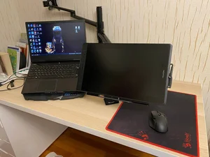 Регулируемая по высоте алюминиевая подставка для монитора 17-32 дюйма ...