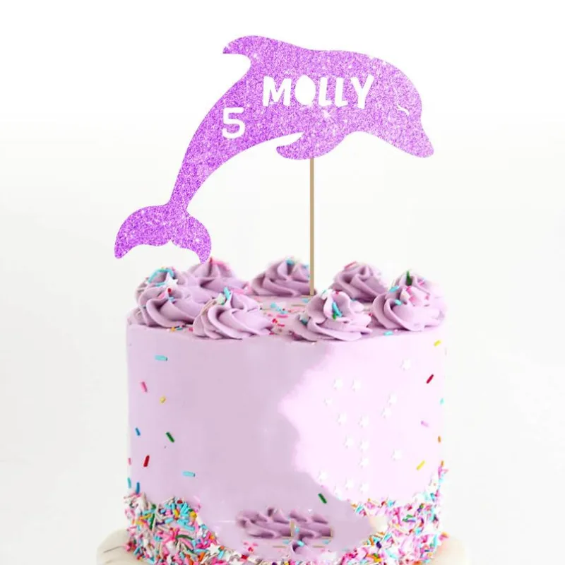 Party Décor Party Supplies Paper & Party Supplies Dolphin Cake Topper ...