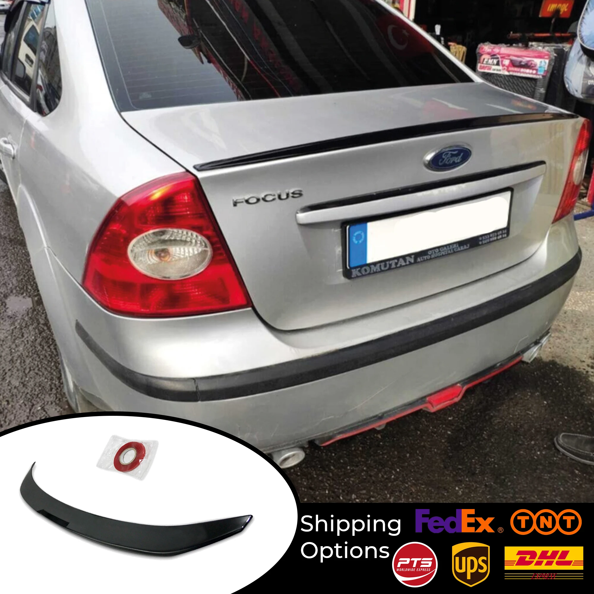 Rear-Spoiler-For-Ford-Focus-2-SD-2004-2005-2006-2007-2008-2009-2010-ABS ...