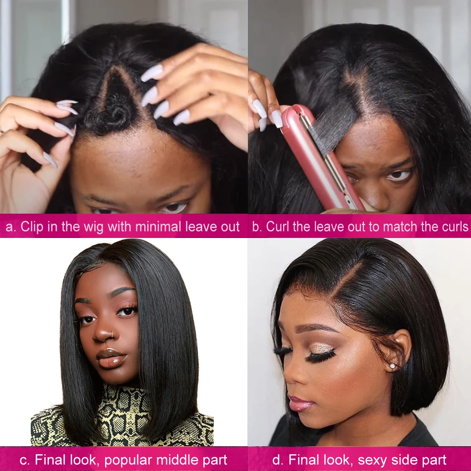 Weave Bob Hairstyles With Middle Part
