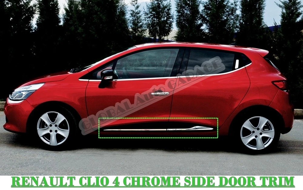 For-Renault-Clio-4-Chrome-Side-Door-Trim-2012-2013-2014-2015-2016-2017 ...