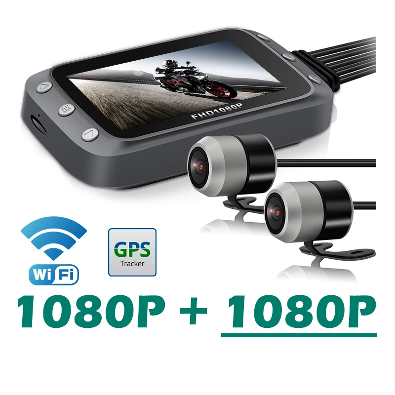 3-Inch-Motorcycle-DVR-Driving-Video-Recorder-Front-Rear-1080P-Motorbike ...