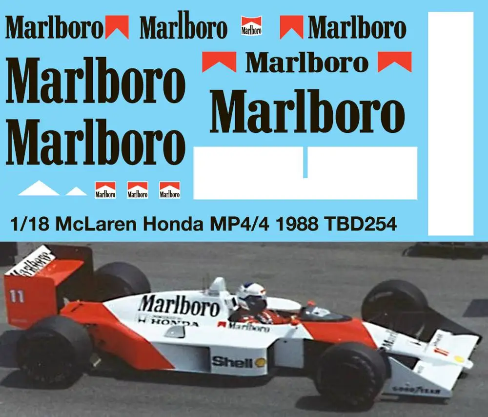 Shell Formula One Decals