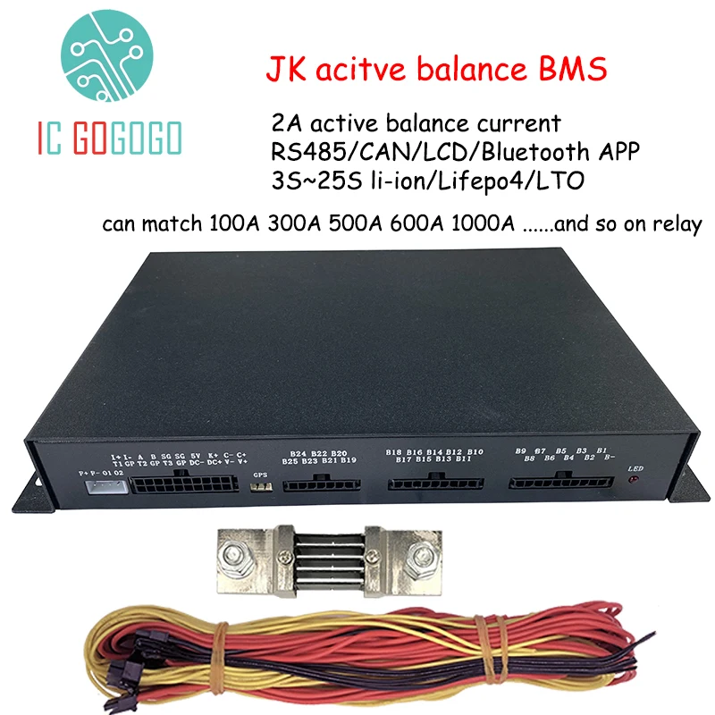 JK-Active-Balance-Smart-BMS-3S-to-25S-Relay-600A-CAN-Li-ion-Lifepo4 ...