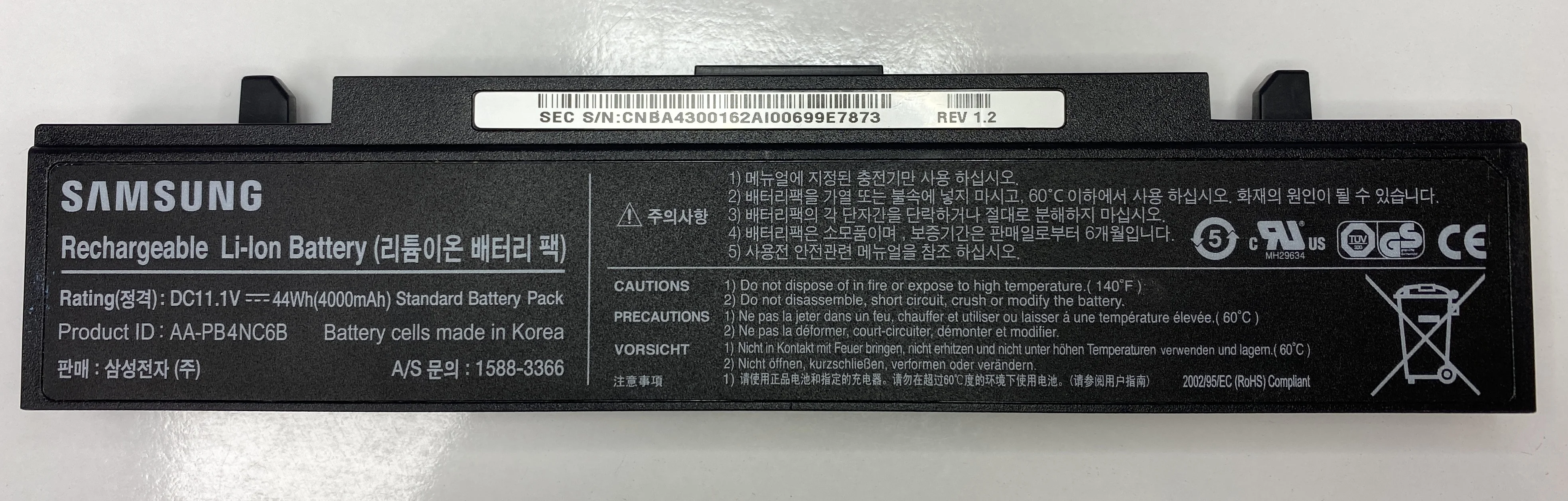 Aa pb4nc6b de batería Original para Samsung R503, r507, R508, r408 ...