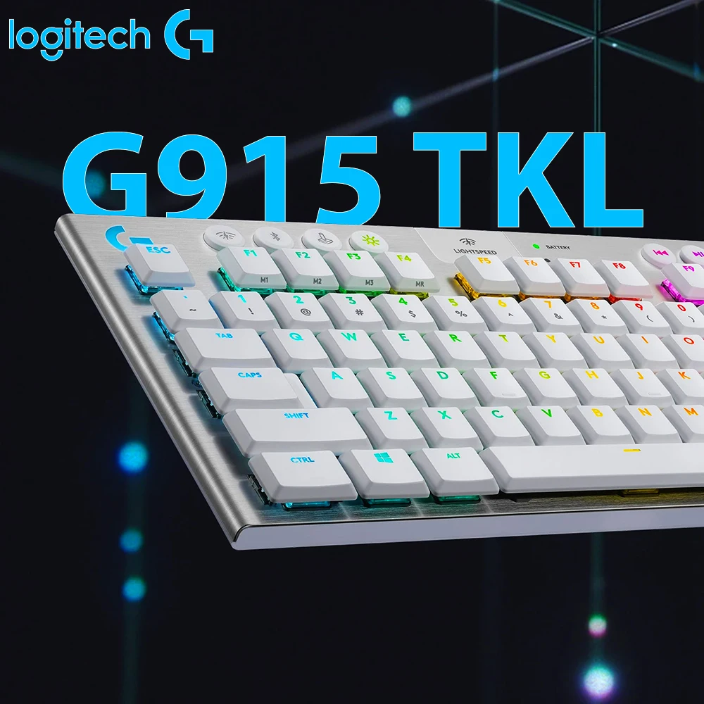 Game Keyboard Logitech G915 Tkl With Russian Keys, Rgb Mechanical ...