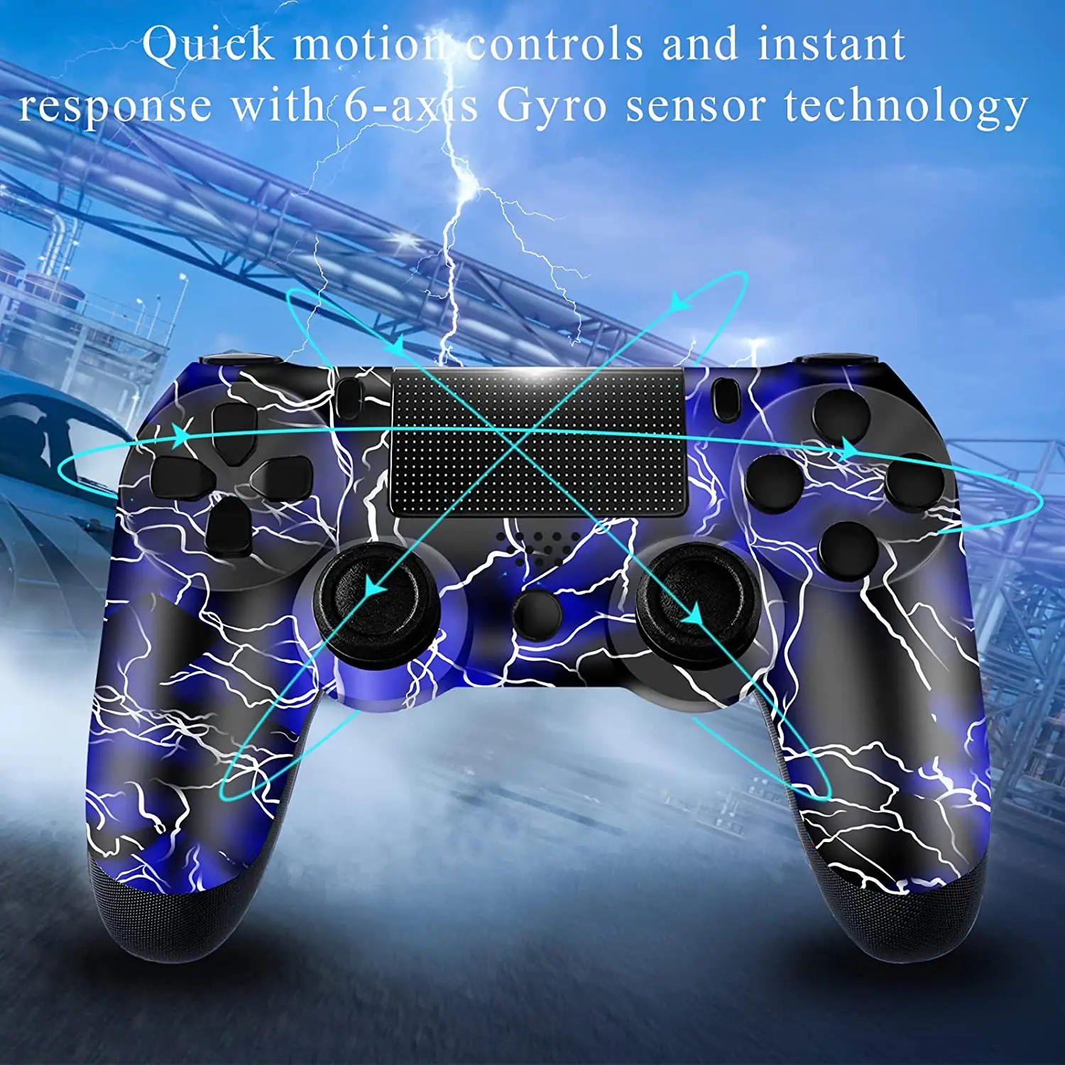Zcity-PS4-Controller-Wireless-Controller-Playstation-4-Dual-Vibration ...