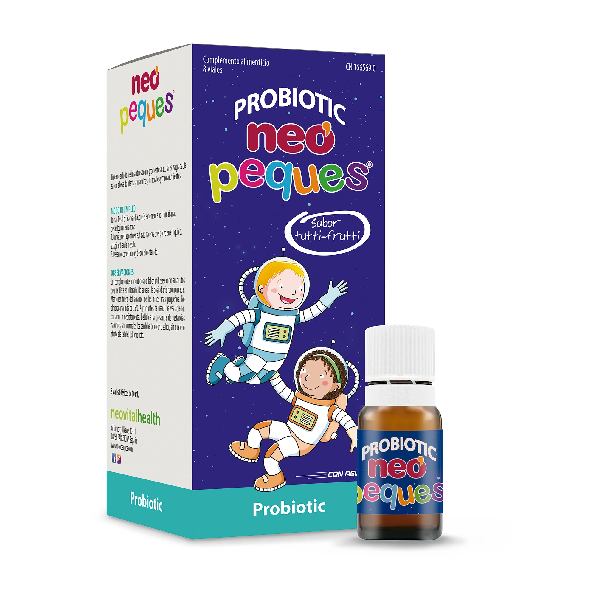 NEO-PEQUES-PROBIOTIC-8-vials-For-small-children-Biphasic-vials-of ...