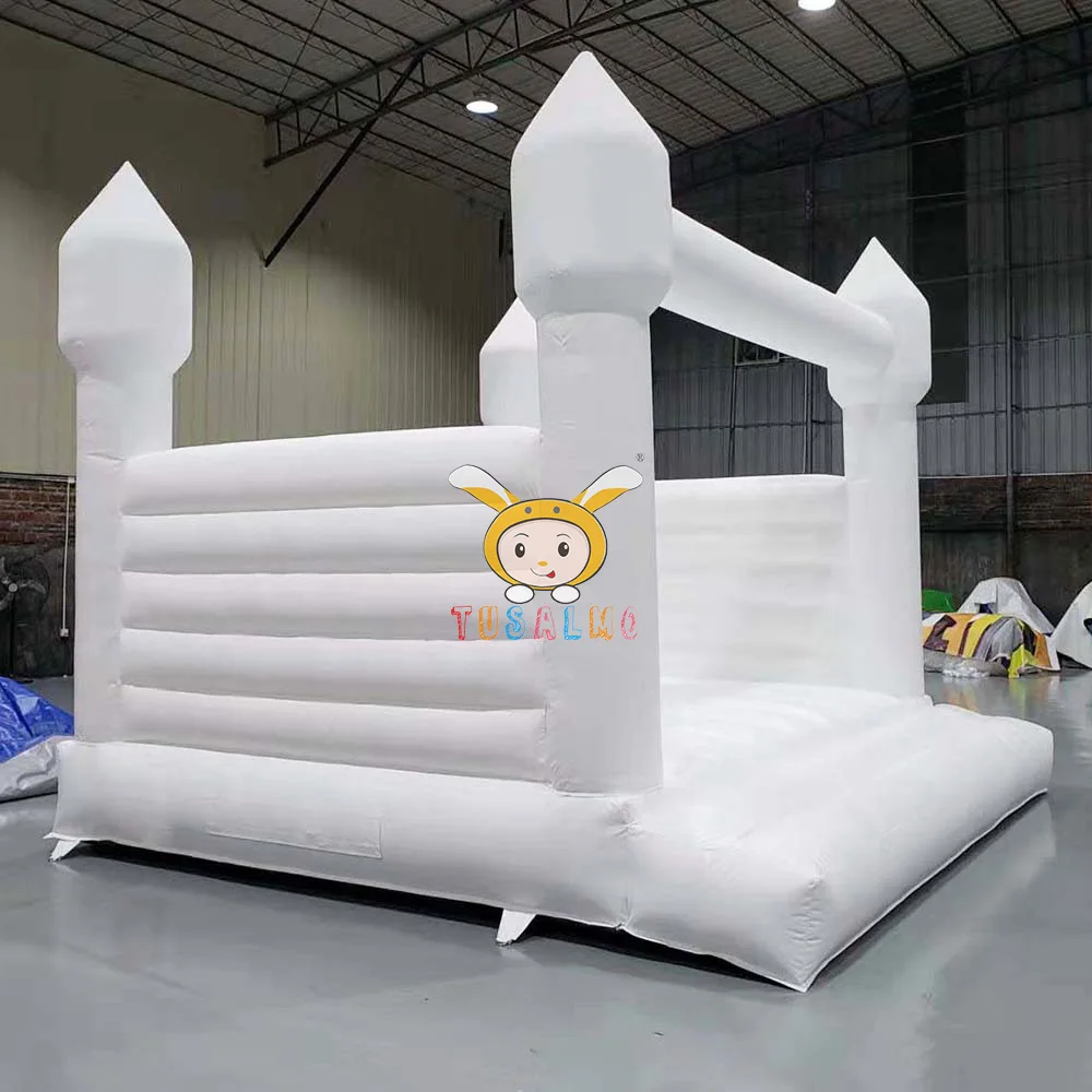 Nathaniel Wedding Inflatable Jumping Castle 4m White Inflatable Bounce ...