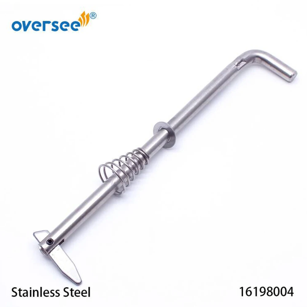 16198004 Tilt Thrust Rod & Spring For Mercury 4HP 5HP 6HP 8HP 9.8HP ...
