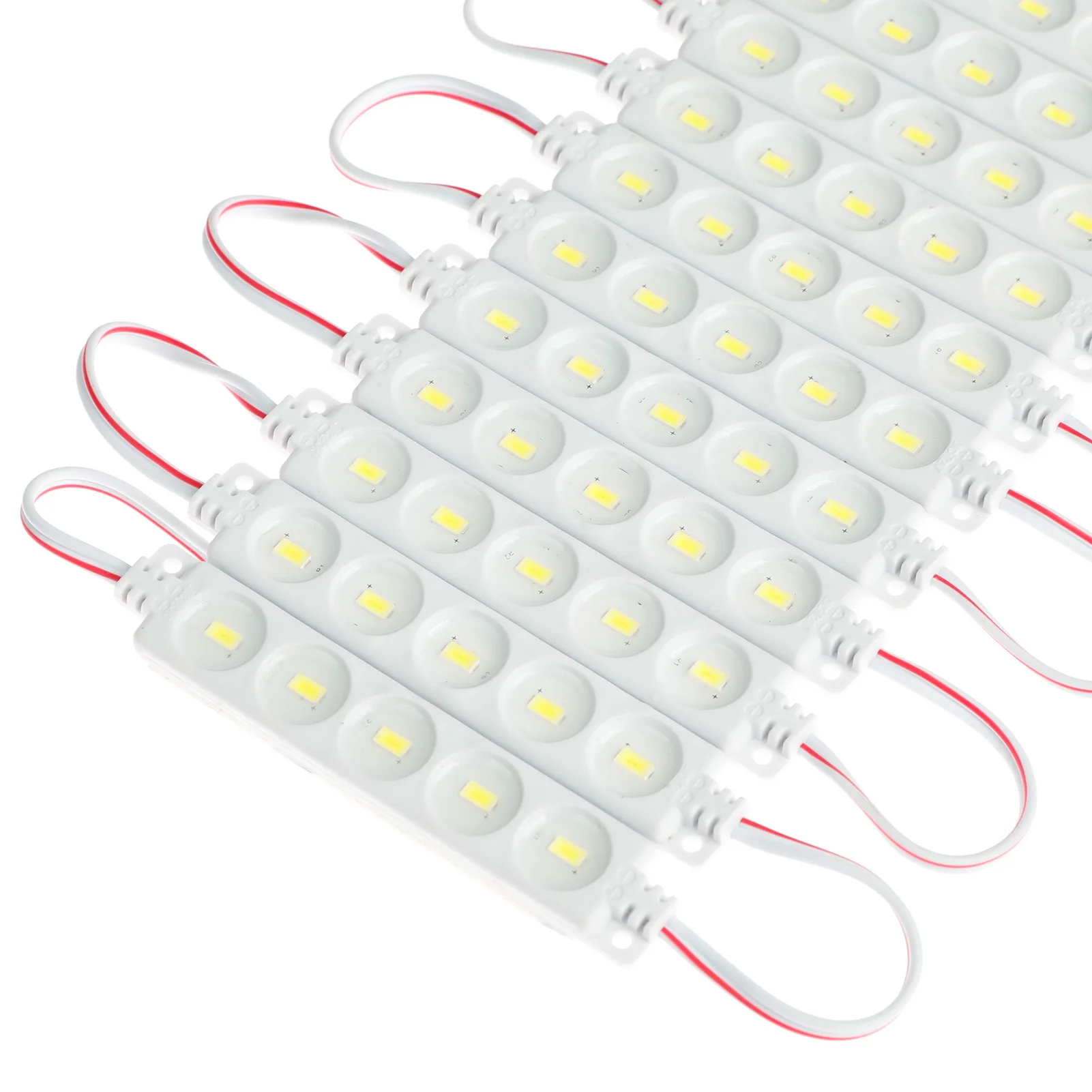 100PCS 1.2W UL Listed 5LEDs LED Modules Lighting IP65 DC 12V Waterproof ...