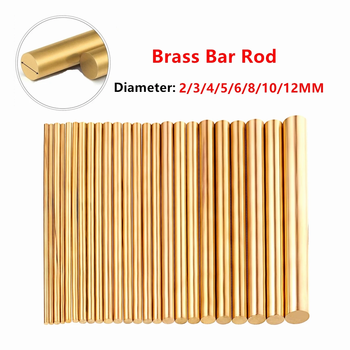 1 4 Brass Round Rod | Brass Wire Tube | Brass Knife Rod | Wire Rod ...