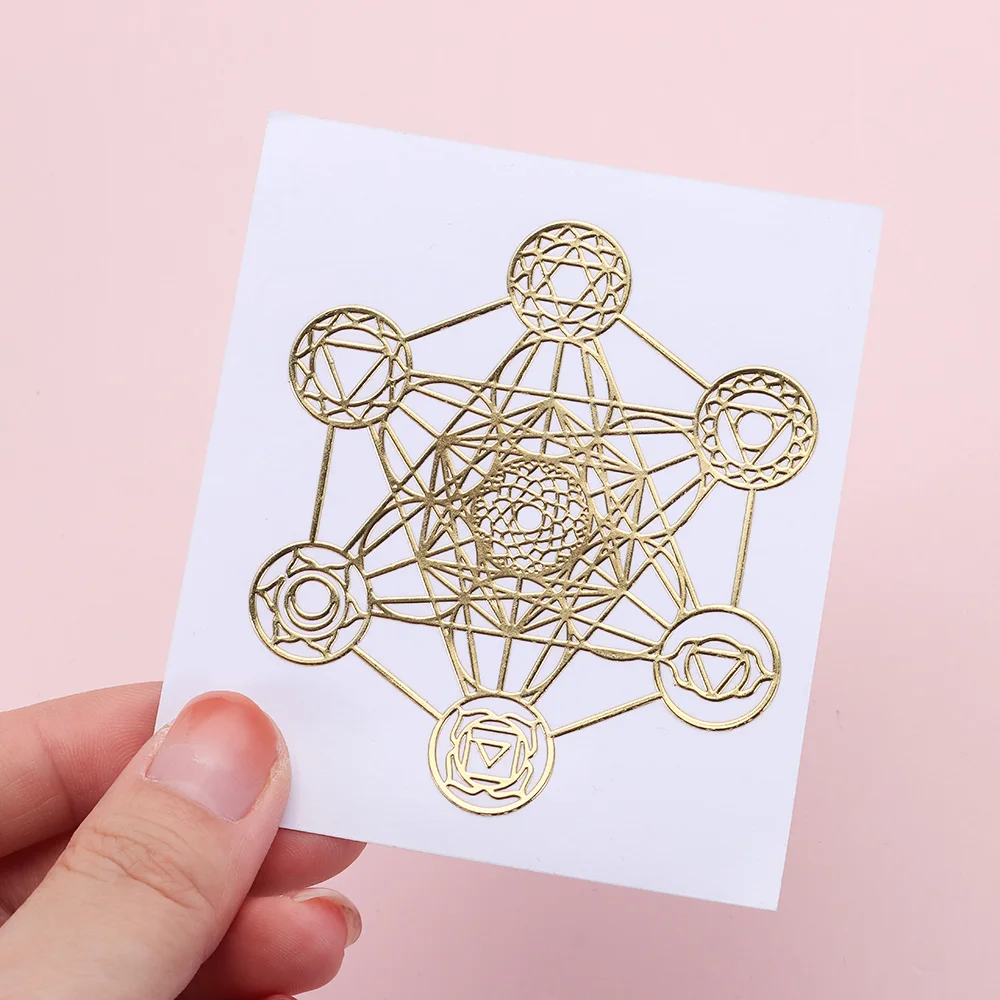 Metal Energy Decoration Sticker | Stickers Mobile Metal | Flower Life ...