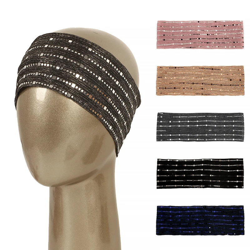 Women-Ribbing-Elastic-Flat-Headband-Ladies-Color-Soft-Hairband-Fashion ...