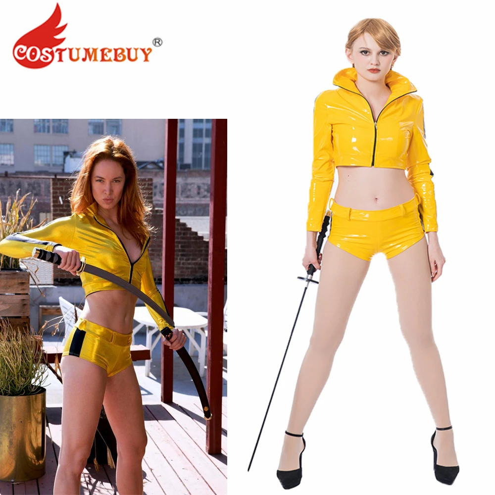 BYHai Kill Bill Costume Beatrix Kiddo The Bride Costume Cosplay Suit ...