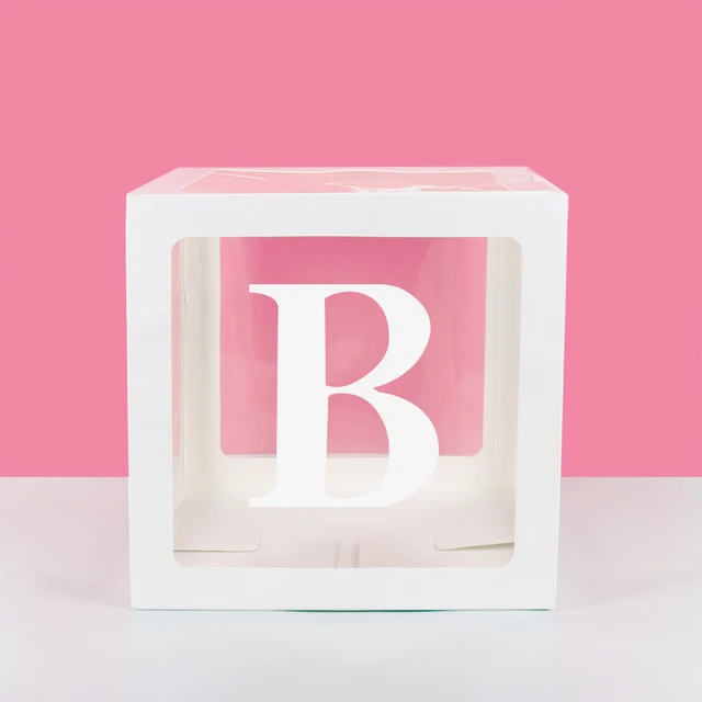 100cm Number Balloons Filling Box Stand 30cm Alphabet Name Box Kids ...