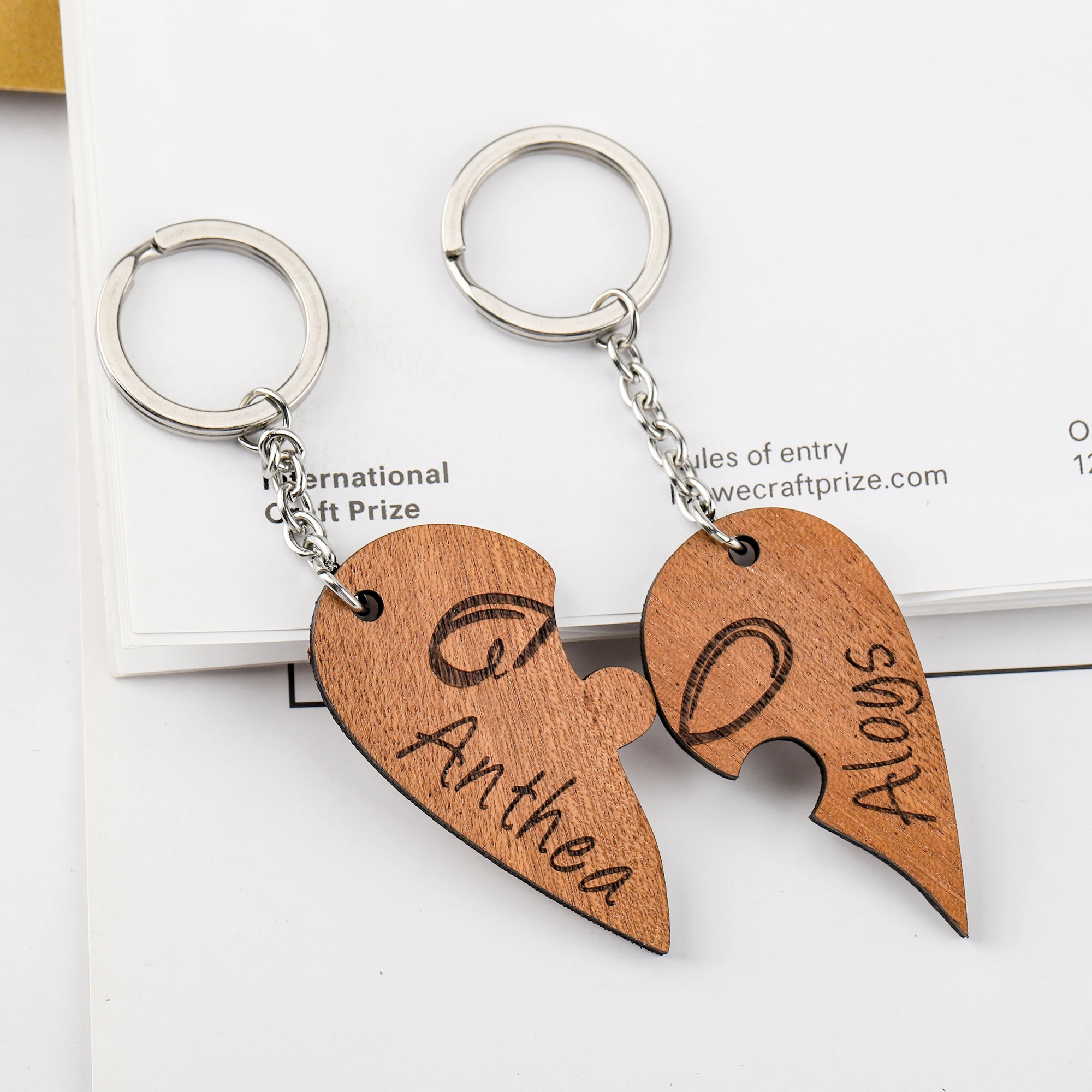 Heart Keychains For Couples
