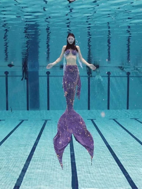 Realistic Purple Mermaid Tails