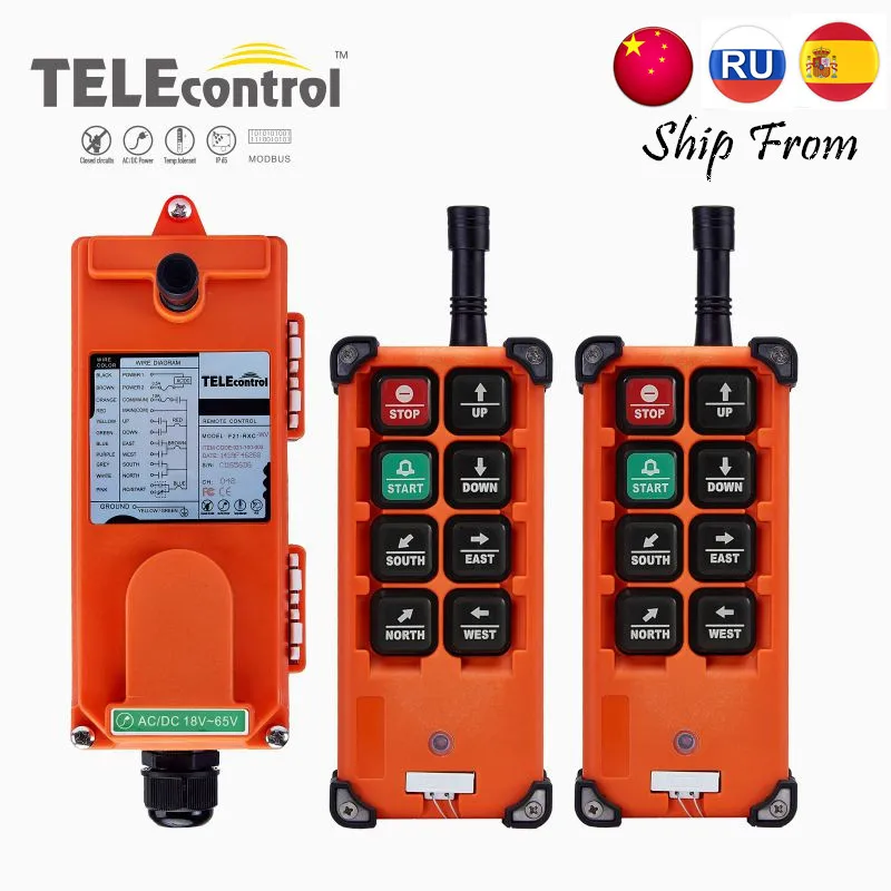 Telecontrol Radio Wireless Industrial Remote Control F21 E1B UTING 2 ...